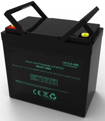 China 12V 50Ah LiFePO4 Battery Pack For Solar And Power Backup for sale