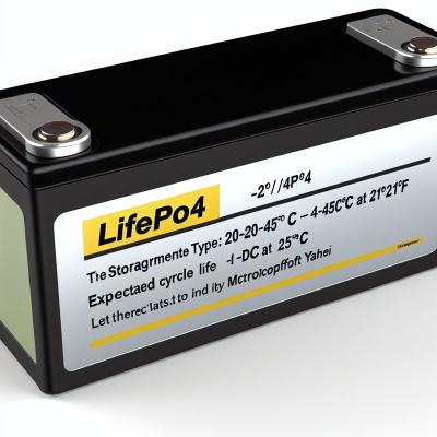 China Storage Type -20-45C -4-113℉ LiFePO4 Battery Pack with Expected Cycle Life of 1C At 25C and ABS Case for sale