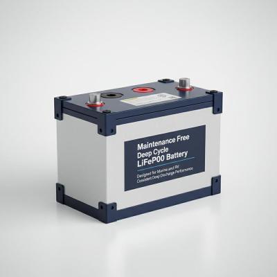 China Maintenance Free Deep Cycle LiFePO4 Battery Designed for Marine and RV Providing Consistent Deep Discharge Performance for sale