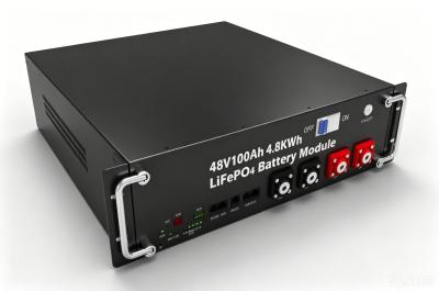China LiFePO4 Battery Pack 48V 100Ah 4.8KWH Rack Mounted Energy Storage Battery for UPS Power Station for sale
