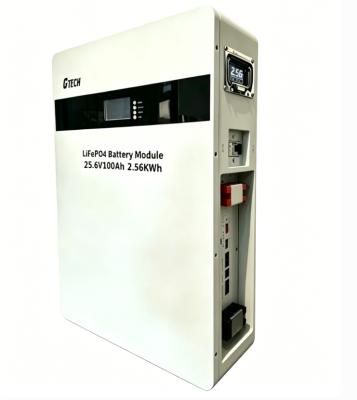 China 25.6V 100Ah Wall Mounted LiFePO4 Battery for Home Energy Storage with Long Cycle Life for sale