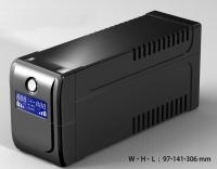 China 1KVA 1.5KVA Line Interactive UPS Modified Sine Wave Automatic Charging With Metal Plastic Case for sale