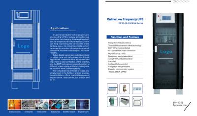 China GP33 10-300KVA Series Online Low Frequency UPS 3 Phases In 3 Phases Out for Heavy Duty Applications for sale