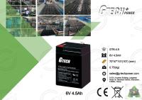 China Rechargeable Sealed Lead Acid Battery For Alarm System for sale