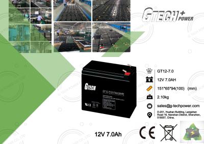 China 2.05 Kg 12 Volt Gel Type Lead Acid Battery For Solar System System , Valve Regulated Lead Acid Battery 12v for sale