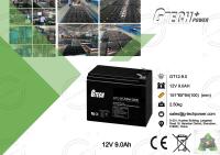China 12v 9ah rechargeable valve regulated lead acid battery for Ups System for sale