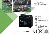 China Telecom Sealed 12v 18ah Lead Acid Battery For UPS Solar System for sale
