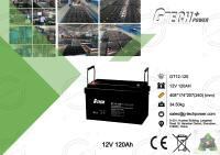 China 25.6v Solar System Valve Regulated Rechargeable Battery 100 Ah for sale
