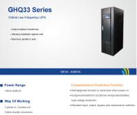 China Three Phase Industrial Low Frequency Online Ups 400kva Ghq33 Series for sale