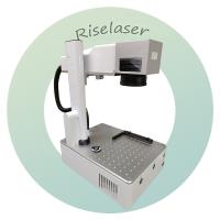 China 20w 30w 50w Fiber Laser Marking Machine Animal Ear Tag Engraver for sale