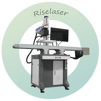 China 20w 100w Industrial Fiber Laser Marking Machine Automatic Visual Positioning CCD Camera for sale