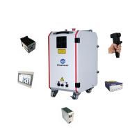 China Hand Held Pulsed Fiber Laser Cleaning Machine Laser Rust Removal Portable for sale