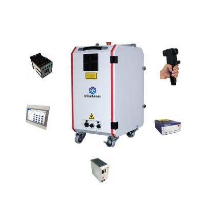 China Hand Held Pulsed Fiber Laser Cleaning Machine Laser Rust Removal Portable for sale