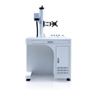 China 30w 50w Desktop Fiber Laser Marking Engraving Machine for Metallic for sale
