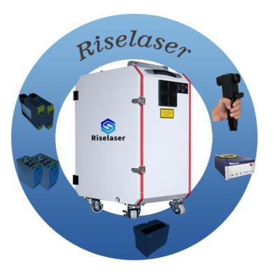 China Portable Mobile Laser Cleaner Backpack Painting Coating Graffiti Removal Machine for sale