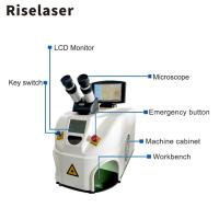 China Desktop YAG Laser Spot Welder CCD+10X Microscope Position For Silver And Gold Jewelry for sale