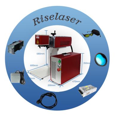 China 20W 30W 50W 70W Small Portable Fiber Laser Marking Machine Can Cola Desktop Engraving Machine for sale