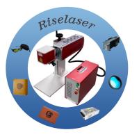 China Customized Fiber Laser Marking Machine 20w 30w 50w 70w with Minimum Character 0.15mm for sale