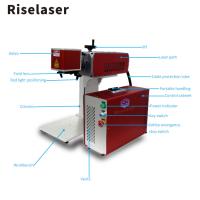 China Customized Fiber Laser Marking Machine 20w 30w 50w 70w with Minimum Character 0.15mm for sale