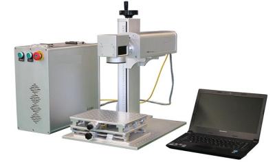 China 3D Head Fiber Laser Marker for Metal and Plastic Marking on Curve Surface for sale