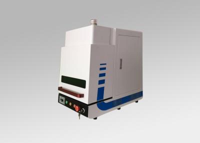 China Mini Table Type Metal Laser Fiber Marking Machine With Full Enclosed Cover for sale