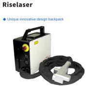 China Backpack Metal Rust Removal Laser Cleaning Machine with High Cleaning Power for sale