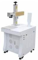China 30W 50W Fiber Laser Marking Machine For Metal Plate / Aluminium / Silver Marking for sale