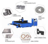 China Sheet Metal Stainless Steel Fiber Laser Cutting Machine 1000W High Precision for sale