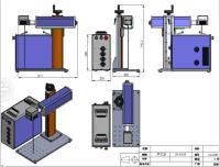 China Copper Brass Aluminum Laser Marking Machine 20W/30W 0.01mm Repeated Accuracy for sale