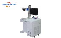 China Industrial Fiber Laser Marking Machine 80kHz High Marking Speed With Rotary for sale