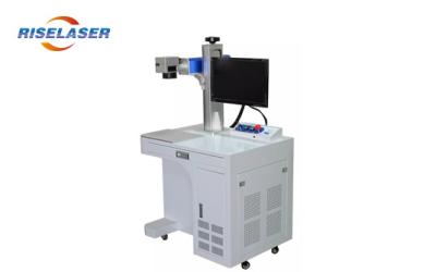 China Industrial Fiber Laser Marking Machine 80kHz High Marking Speed With Rotary for sale