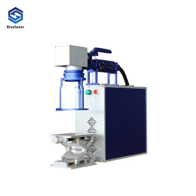 China Aluminum Fiber Laser Metal Engraving Marking Machine 20 Watt 1 Year Warranty for sale
