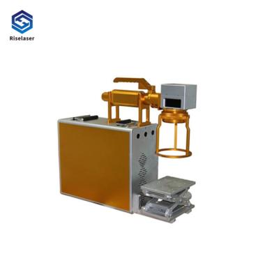 China Aluminum Fiber Laser Marking Machine 20 Watt 1064nm Wavelength Air Cooling System for sale