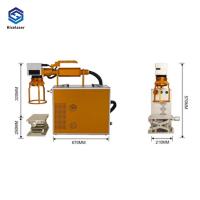 China Aluminum Fiber Laser Marking Machine 20 Watt 1064nm Wavelength Air Cooling System for sale