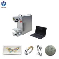 China New Condition 220v Fiber Optic Laser Engraving Machine for sale