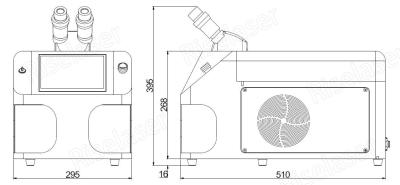 China Integrated Touch Screen Welding Laser Machine 1064nm Wavelength CE Certificated for sale