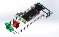 China Auto Feeding Rolled Coil Steel 1000W Fiber Laser Cutting Machine for sale