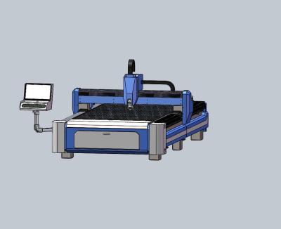 China High Accuracy Industrial Laser Cutting Machine 1000W For Carbon Steel Cutting for sale