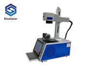 China 60kHz Portable 20w Fiber Laser Marking Machine Animal Ear Tag Laser Marker for sale