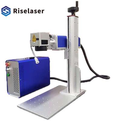 China Energy Saving 50 Watt Fiber Laser Marking Machine With Raycus Jpt Source for sale