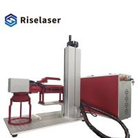China Portable 20w Fiber Laser Marking Machine For Metal Stainless Steel Brass Aluminium for sale