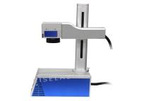 China Portable 20W 30W Desktop Fiber Laser Engraver Built In PC Touch Screen for sale
