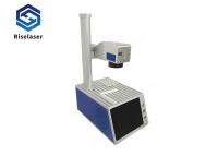 China Portable 20W 30W Desktop Fiber Laser Engraver Built In PC Touch Screen for sale