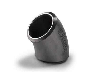 China Stainless Steel 45 Degree Elbow ASTM A403 WP304 Corrosion Resistant Pipe Fitting 1/2-48 Inch for sale