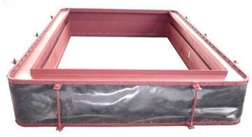 China Rectangular Non Metallic Expansion Joint Compensator for Gas Duct Systems 100mm for sale