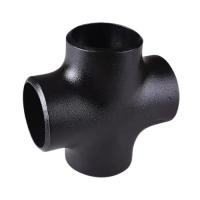 China ASTM A234 WPB Carbon Steel Seamless Pipe Fittings ASME B16.9 Butt Welding Cross 1-24 Inch for sale