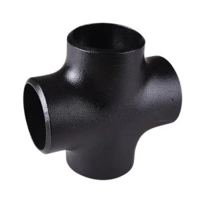 China ASTM A234 WPB Carbon Steel Seamless Pipe Fittings ASME B16.9 Butt Welding Cross 1-24 Inch for sale