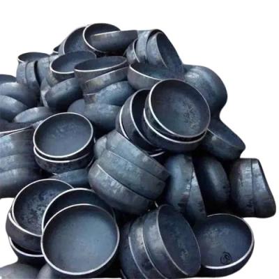 China ASTM A860 BW Carbon Steel Pipe Cap ASME B16.9 DN15-DN1200 Black for sale