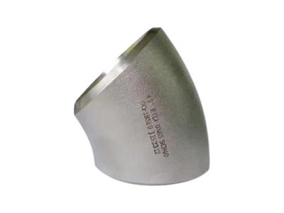 China ASTM A182 F316L Stainless Steel 45 and 90 Degree Butt Weld Seamless Elbow LR SR for sale