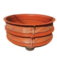China Non Metallic Round Fabric Duct Expansion Joint Dual Axis Compensator 300mm for sale
